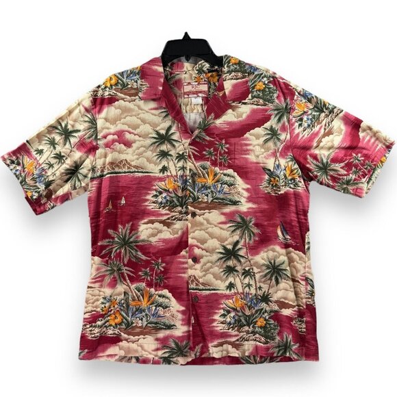 RJC | Shirts | Vintage Rjc Hawaiian Shirt Mens Extra Large Boat Island ...